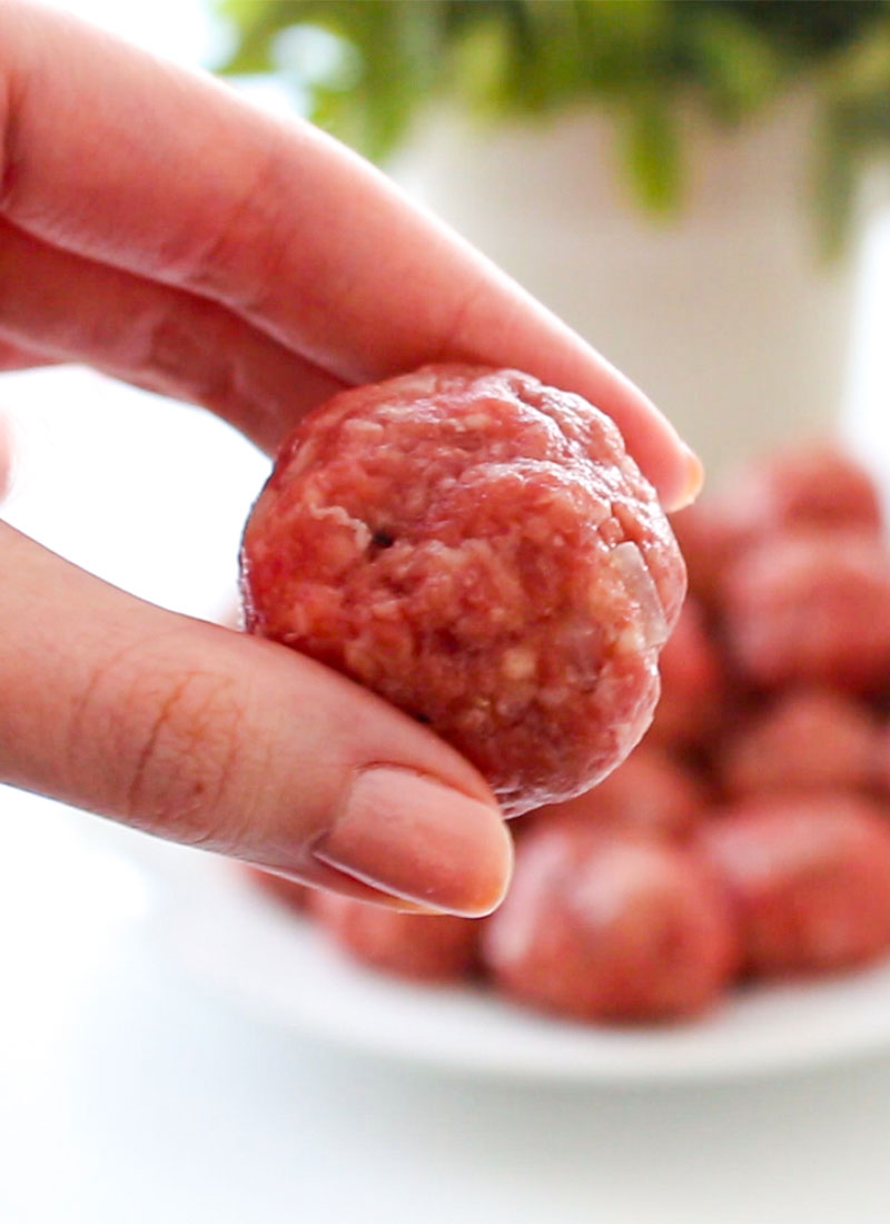 Cheese Stuffed Meatballs - Pankobunny