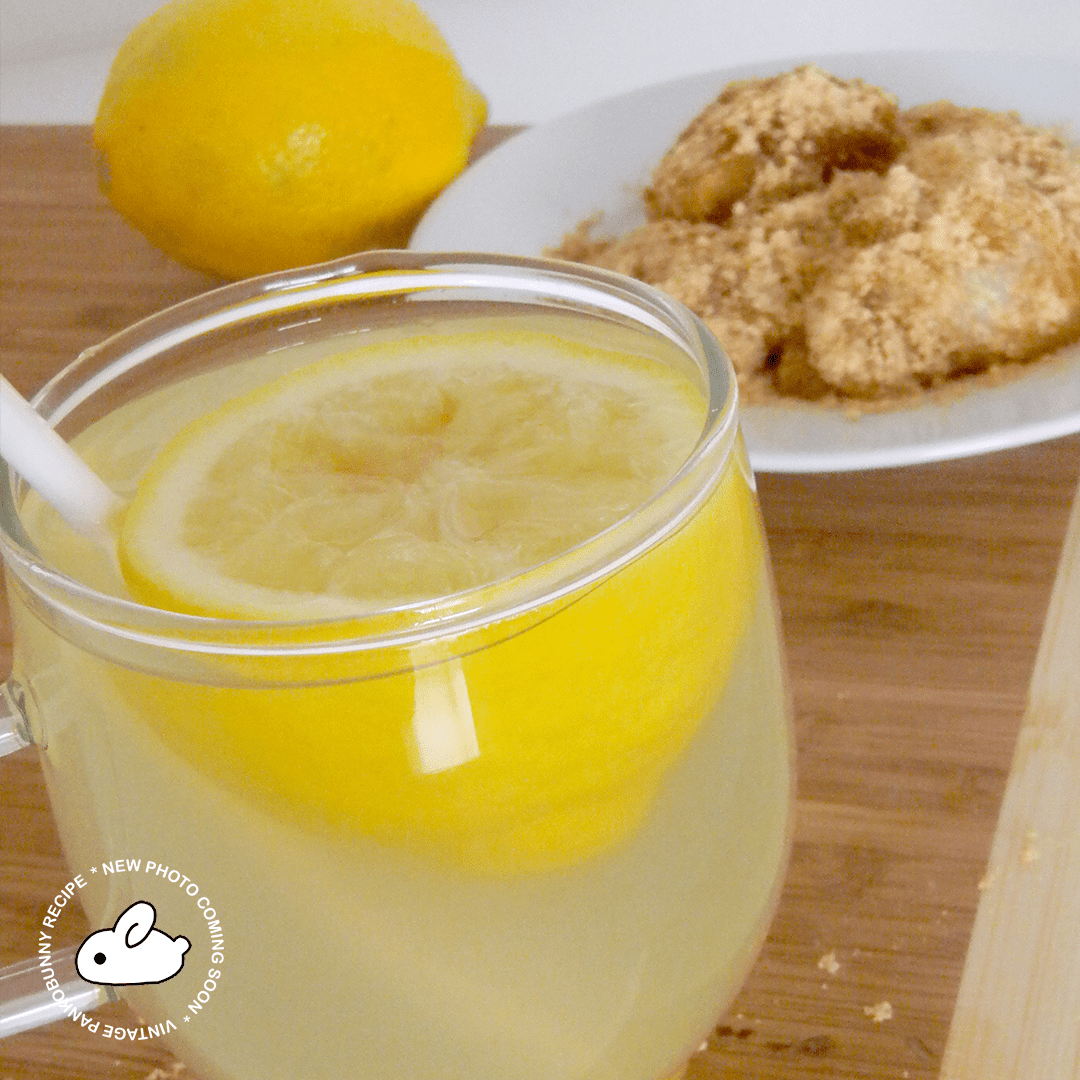 {Cold Remedy} Honey Lemon Tea and Kinako Mochi - Pankobunny