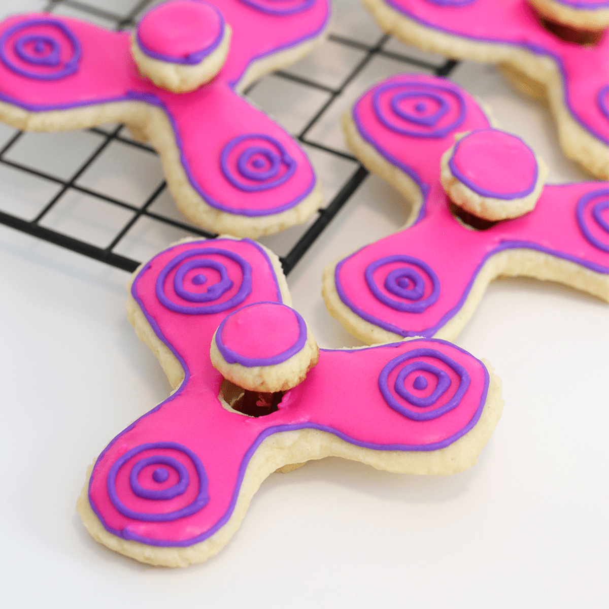 Fidget Spinner Cookies - Pankobunny