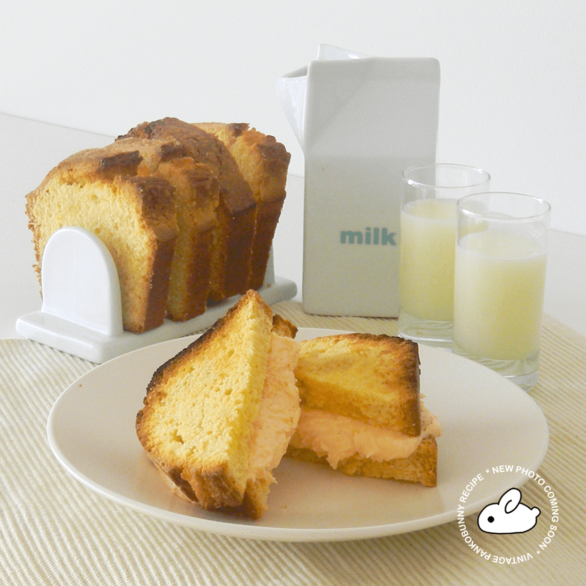 “Grilled Cheese and Milk” Cake - Pankobunny