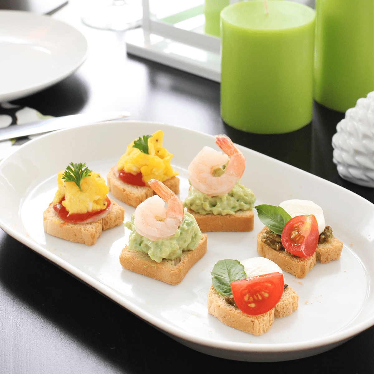 Mini Toast Appetizers - Pankobunny