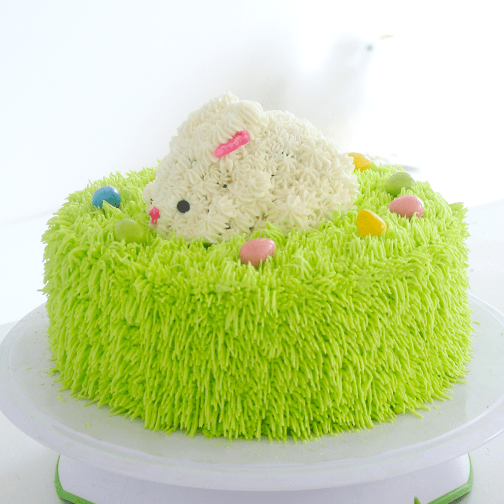 Spring Bunny Cake - PankoBunny