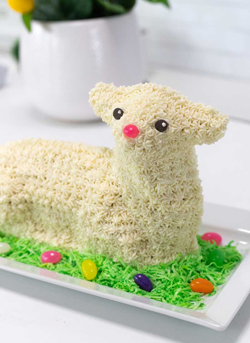 Easter Lamb Cake - Pankobunny